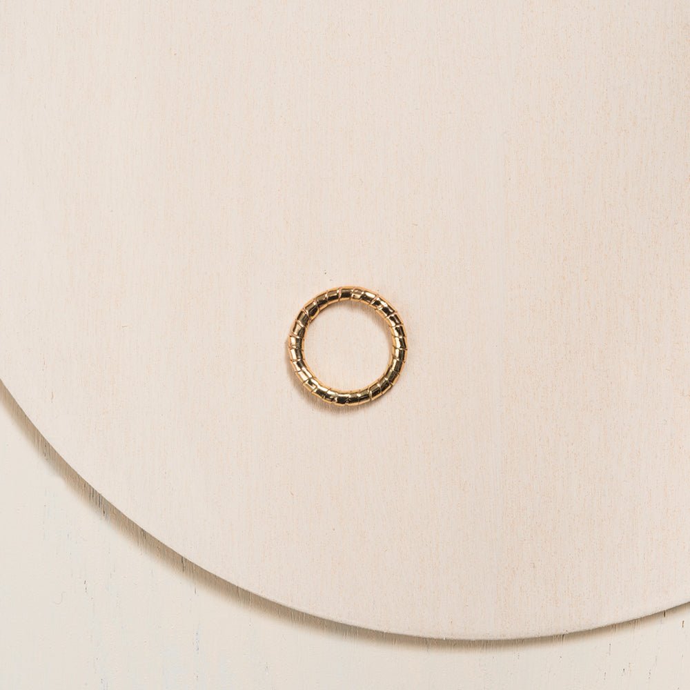 Thick Twist Ribbon Ring | 14k Gold | Camillette Jewelry